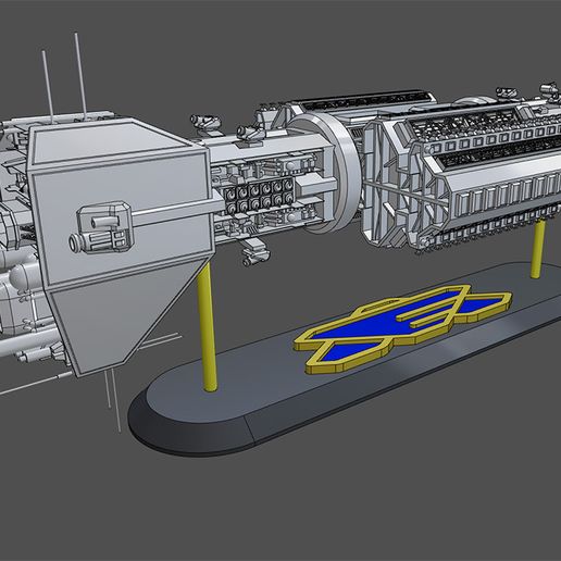 👾 500mm (1/3400) Babylon 5 Omega Class Destroyer (and Nova conversion ...