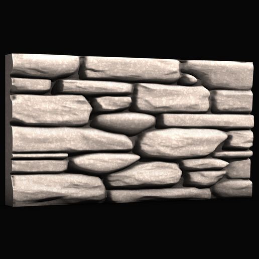 STL file Stone Wall 21 🏰 ・3D printing template to download・Cults
