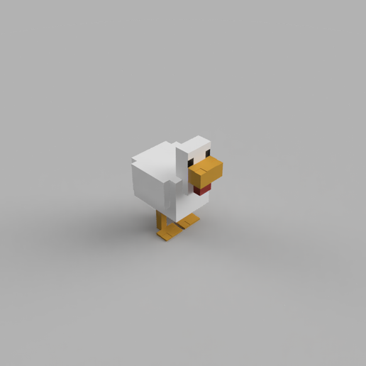 🐔 Minecraft Chicken With Movable Legs (Keychain)・Free STL File for ・Cults