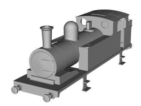🚂 LSWR O2 loco (mainland version) 1/87 scale・ 3D File for 3D printing・Cults