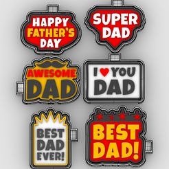 Download 7 3D models from father day listed by Moldes_rk • 3D printer ...