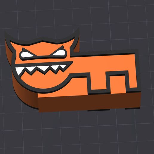 STL file Geometry dash 💨 ・Model to download and 3D print・Cults