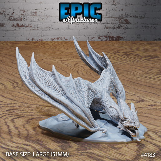 3D-Datei Mountain Wyvern Attacking ‧ DnD Miniature ‧ Tabletop ...
