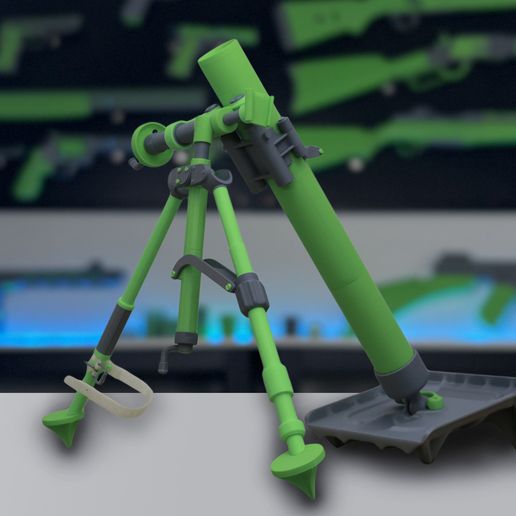 🔫 zvc 3d prints toys M2 Mortar・ STL File for 3D printing・Cults