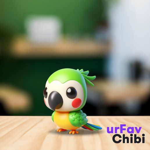 🦜 Lindo loro・Archivo STL para Impresión 3D・Cults