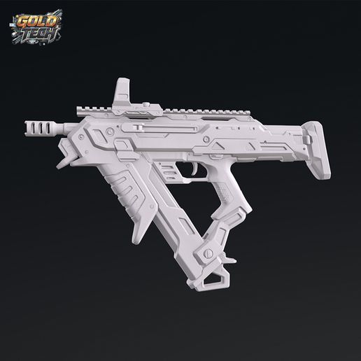 🔫 "Club14" Cyberpunk SMG Pistol - Futuristic Weapon Prop STL・Free STL ...