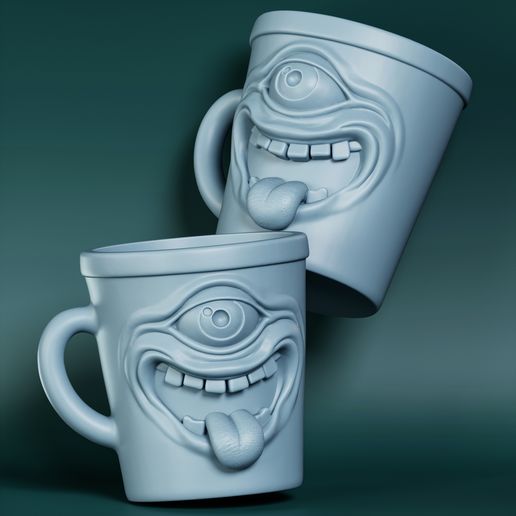 ☕ Personalized Mug・ STL File for 3D printing・Cults
