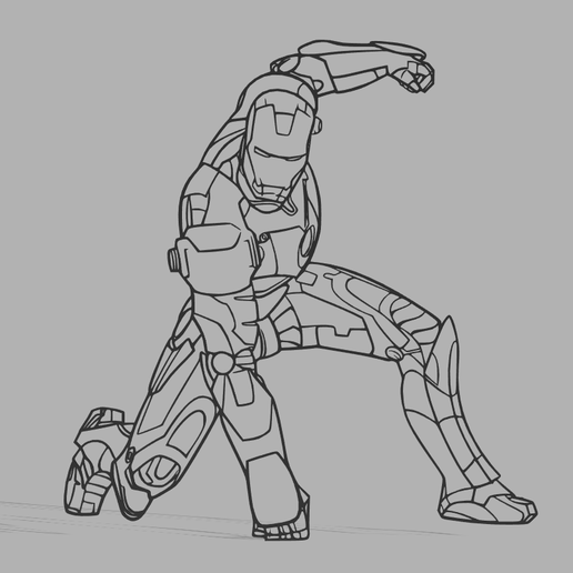 iron man coloring book page