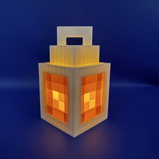 🫖 Minecraft Tea Light Lantern・ STL File for 3D printing・Cults