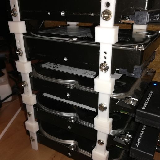 🖥️ HDD Stack Mount・Free 3D File for ・Cults