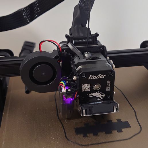 3D print Ender 3 S1 (Pro) + Sprite Extruder HOT END 5015 Fan Upgrade • made with Ender 3 S1 pro ...