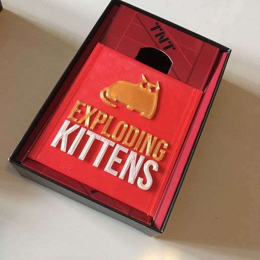 🤯 EXPLODING KITTENS BOARD GAME BOX・Бесплатный STL для 3D-печать・Cults