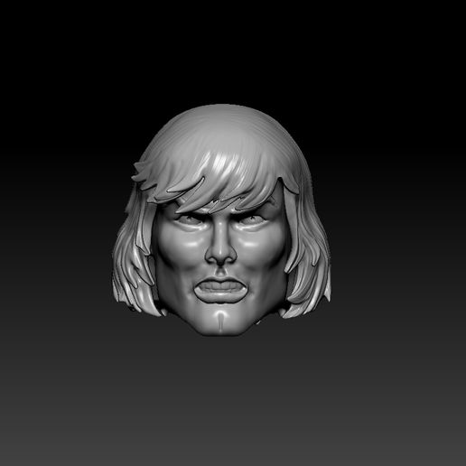 🎨 3 HE-MAN Revelation heads models MOTUC - MASTERS OF THE UNIVERSE・ OBJ ...