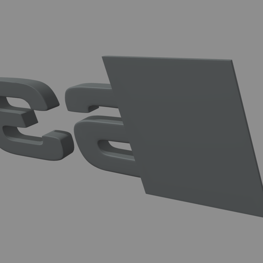 🚗 Car logo // Audi S3・ STL File for ・Cults