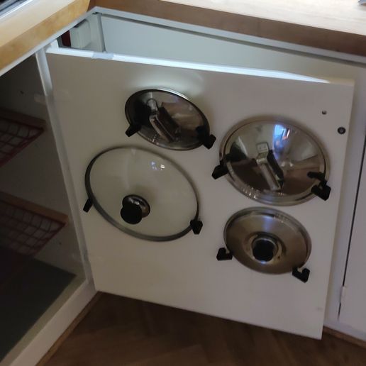 STL file Pot lid hooks 🪴 ・Model to download and 3D print・Cults