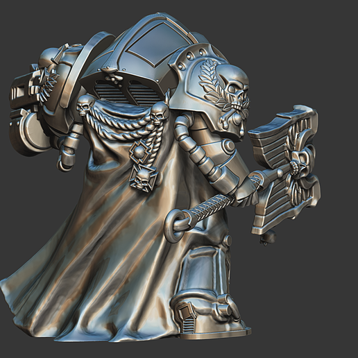 🛰 Space Priest Superior in heavy Armor・ 3D File for 3D printing・Cults