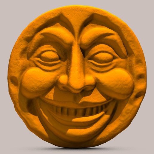 STL file Moon Face 5 🌙 ・3D printing model to download・Cults