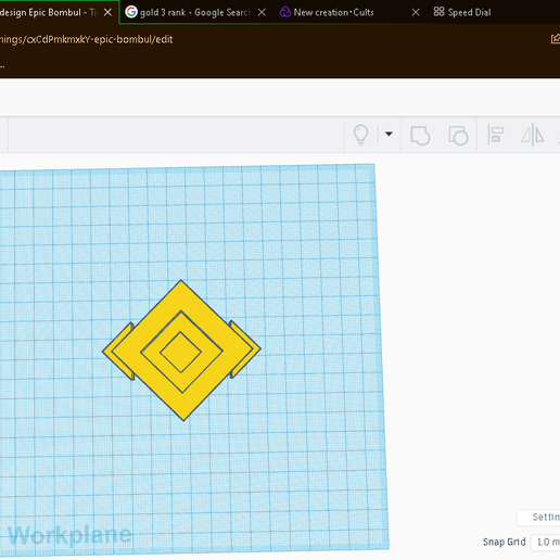 OBJ file Gold 3 Fortnite Rank 🌐 ・3D print design to download・Cults