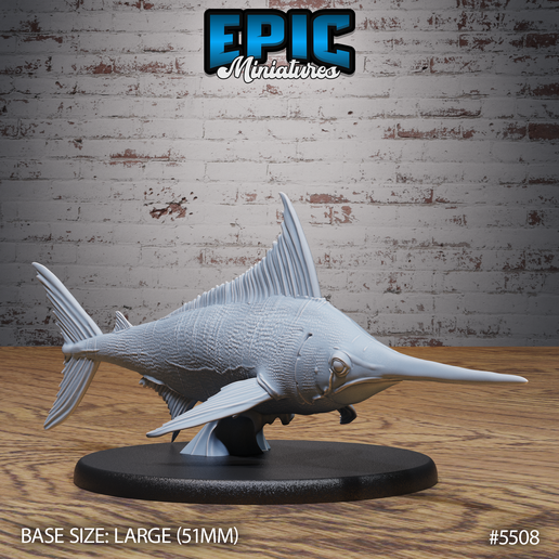 🎲 Marlin Swordfish ‧ DnD Miniature ‧ Tabletop Miniatures ‧ Gaming ...