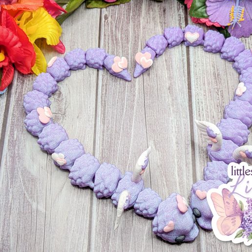 🐍 Cute Cupid Snake Articulated Flexi (Commercial Use)・ STL File for 3D ...