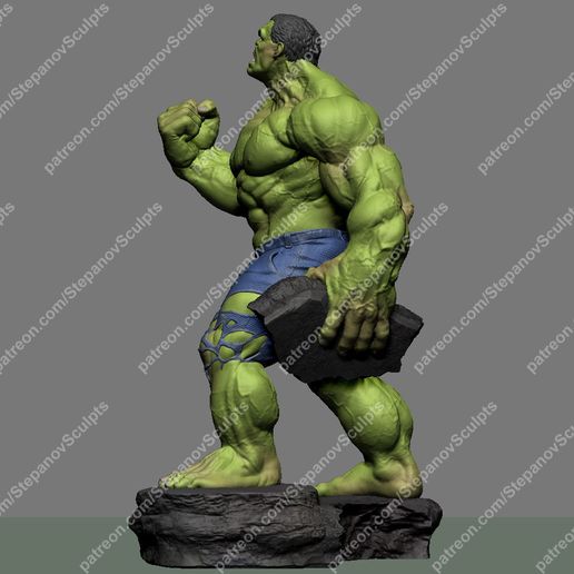 👨 Hulk・ OBJ File for ・Cults