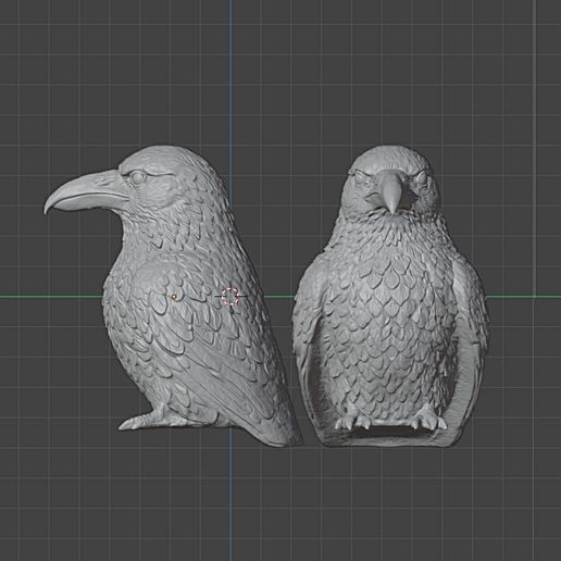 🐦 Crow - stl file for 3D printers・ STL File for 3D printing・Cults