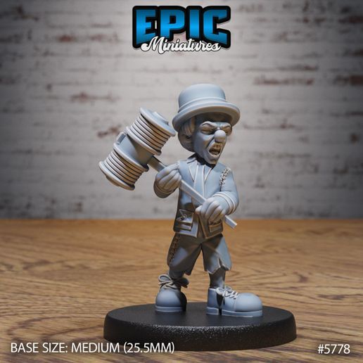 😡 Angry Clown ‧ DnD Miniature ‧ Tabletop Miniatures ‧ Gaming Monster ...