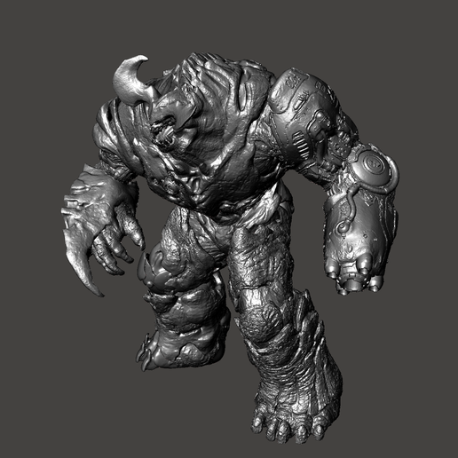 STL file CYBERDEMON DOOM 2016 BOSS UAC TYRANT - EXTREME ULTRA DETAILED ...