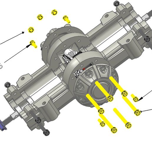 🚜 DIY drive axle tractor truck, truck 1/14 tamiya・ STL File for 3D ...