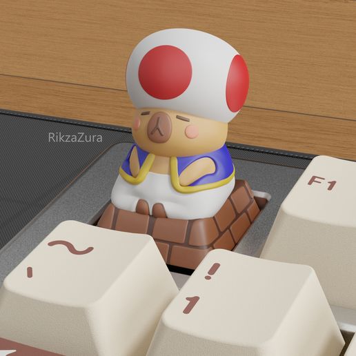 Archivo 3D CUTE CAPY SUPER MARIO KEYCAPS - MECHANICAL KEYBOARD ⌨️ ...