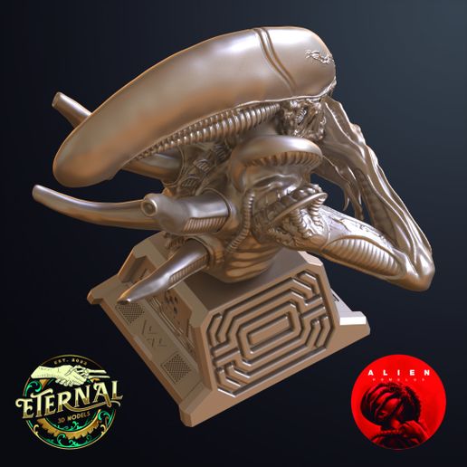 🗿 SCORCHED XENOMORPH SCULPTURE - ALIEN ROMULUS - ETERNAL・ 3D File for ...