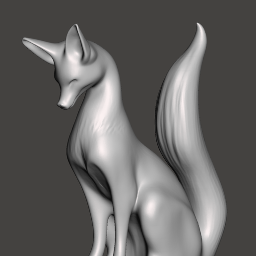 🦊 fox・ STL File for 3D printing・Cults