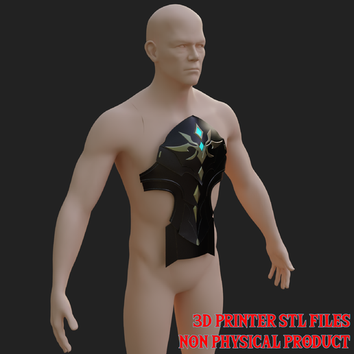🎭 Varka Cosplay Chest Armor Outfit Genshin Impact・ 3D File for 3D ...