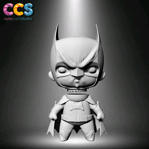 Archivo STL Grinder Batman Chibi Regordete 🧞‍♂️ (3MF)・Modelo para ...