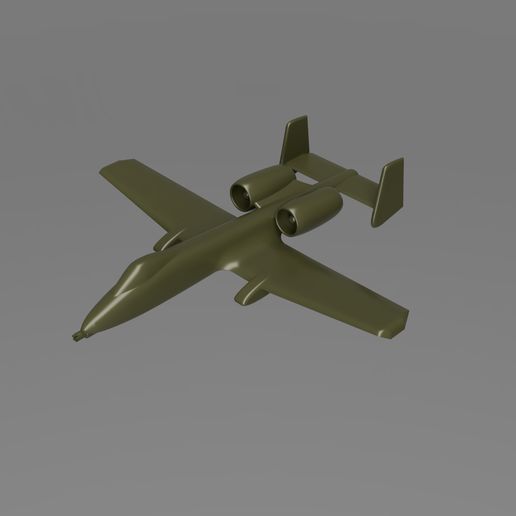 ⚡ A10 Thunderbolt / Warthog・Free STL File for ・Cults