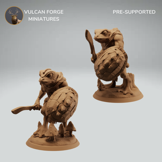 ⚔️ Bullywug frogfolk warriors, Bullywug warriors with swords Bundle・ 3D ...