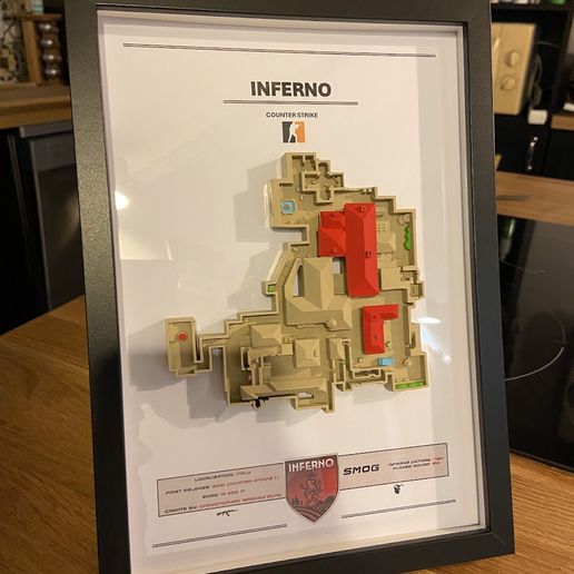 🗺️ Gaming Map Inferno - Inspired by the game Counter Strike・3D Print ...