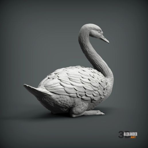 🙊 Mute swan 3D print model・ STL File for 3D printing・Cults