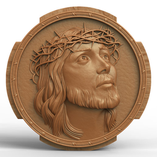 3D file 3D Model STL File for CNC Router Laser & 3D Printer 2525 Jesus ...