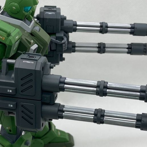 🤖 Twin-gatling-gun 3D Model for 1/100 Scale Robot Mecha Kits・ 3D File ...