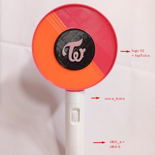 🎭 TWICE LIGHTSTICK・ STL File for 3D printing・Cults