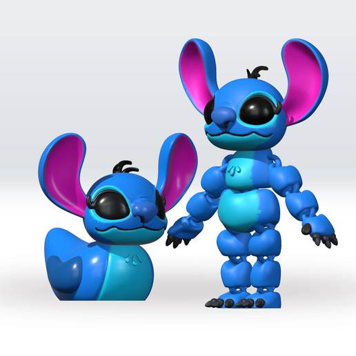 📁 Flexi Stitch Multicolor Modelo 3D Archivo STL Fanart Personaje ...