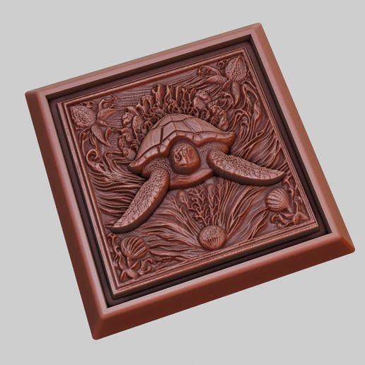 arquivo 3D Sea Turtle Animal 3D Model for CNC Router Laser & 3D Printer ...