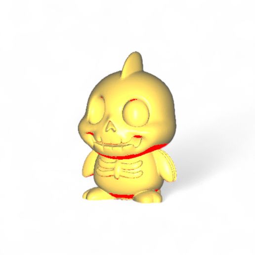 💀 Cubbuu Bonyfin – Creepy Cute Skeleton Fish STL | Chubby Derpy Bone ...