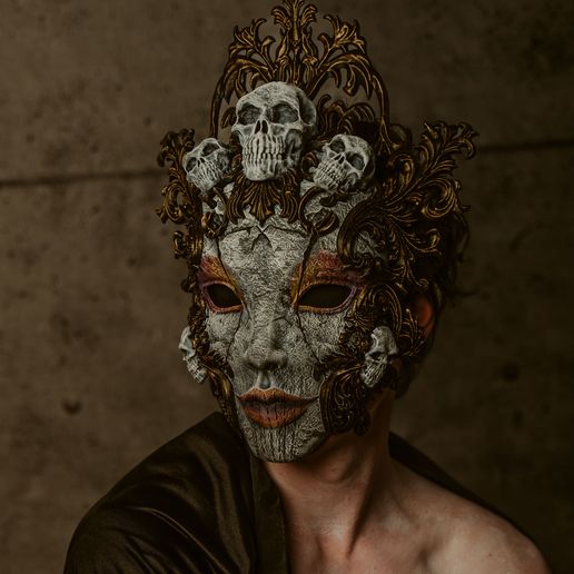 👸 Wraith Queen Masquerade Mask No.1・ STL File for 3D printing・Cults