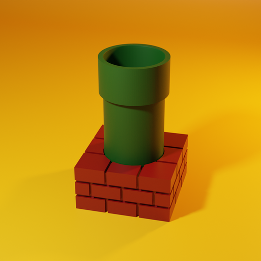 🆓 Free Vase Mario・Free 3D File for ・Cults