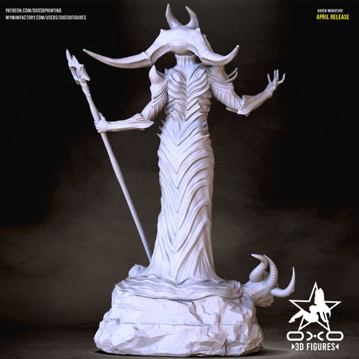 🎲 Asmodeus D&D Miniature Figure・ 3D File for 3D printing・Cults