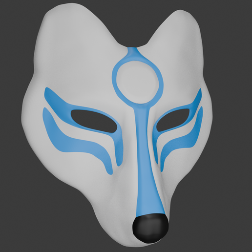 🦊 Full Face Fox Mask - Perihelion Prints・ STL File for 3D printing・Cults