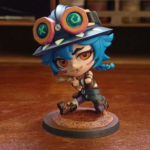 3D printed Chibi Isha | Arcane | 73mm • made with Anycubic photon mono ...