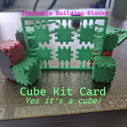 3d cube card